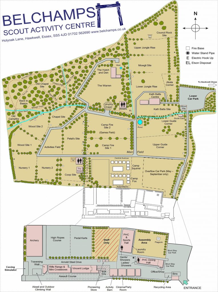 Location - Belchamps Scout Campsite and Activity Centre